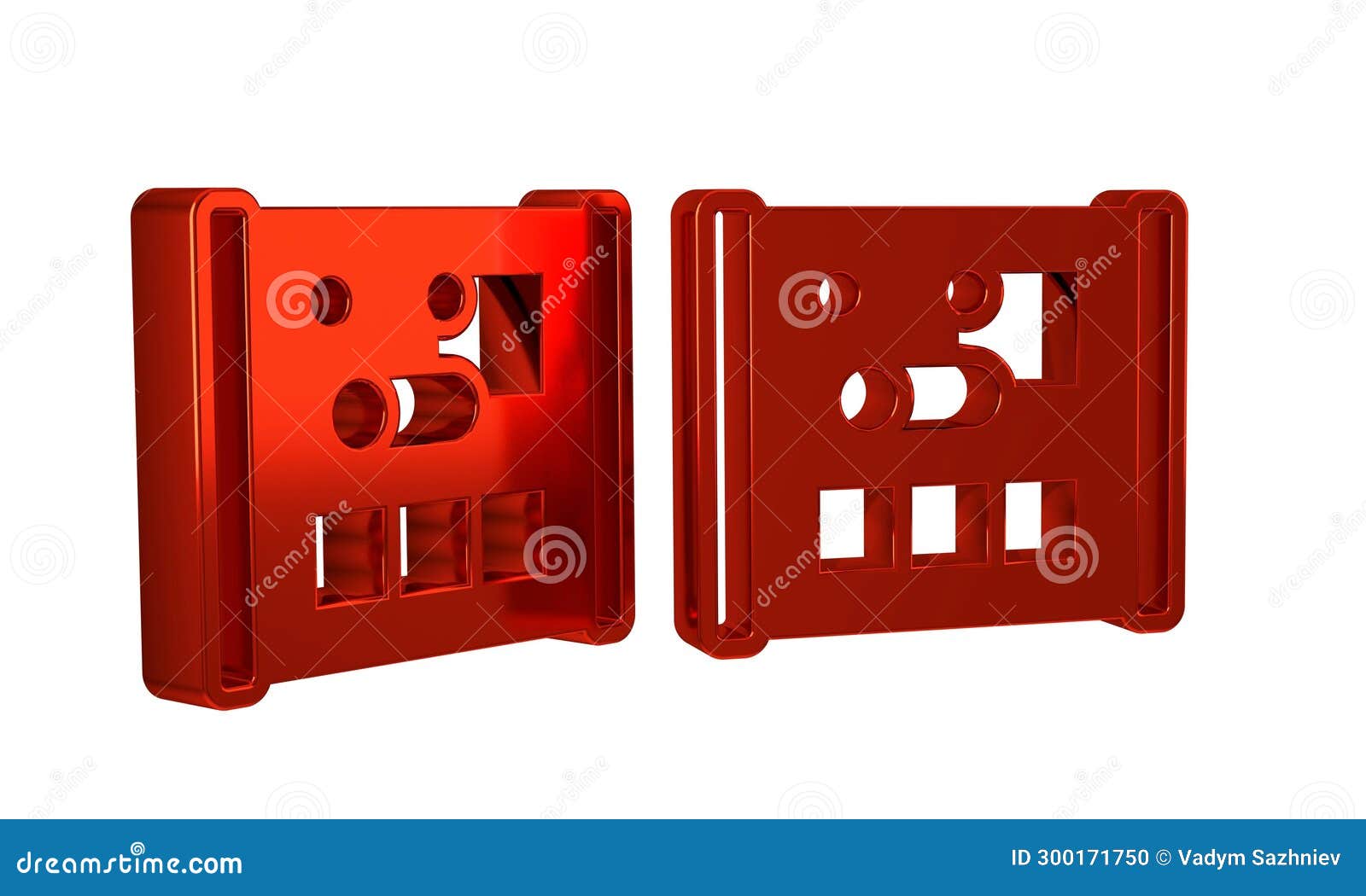 Red Graphing Paper for Engineering Icon Isolated on Transparent ...