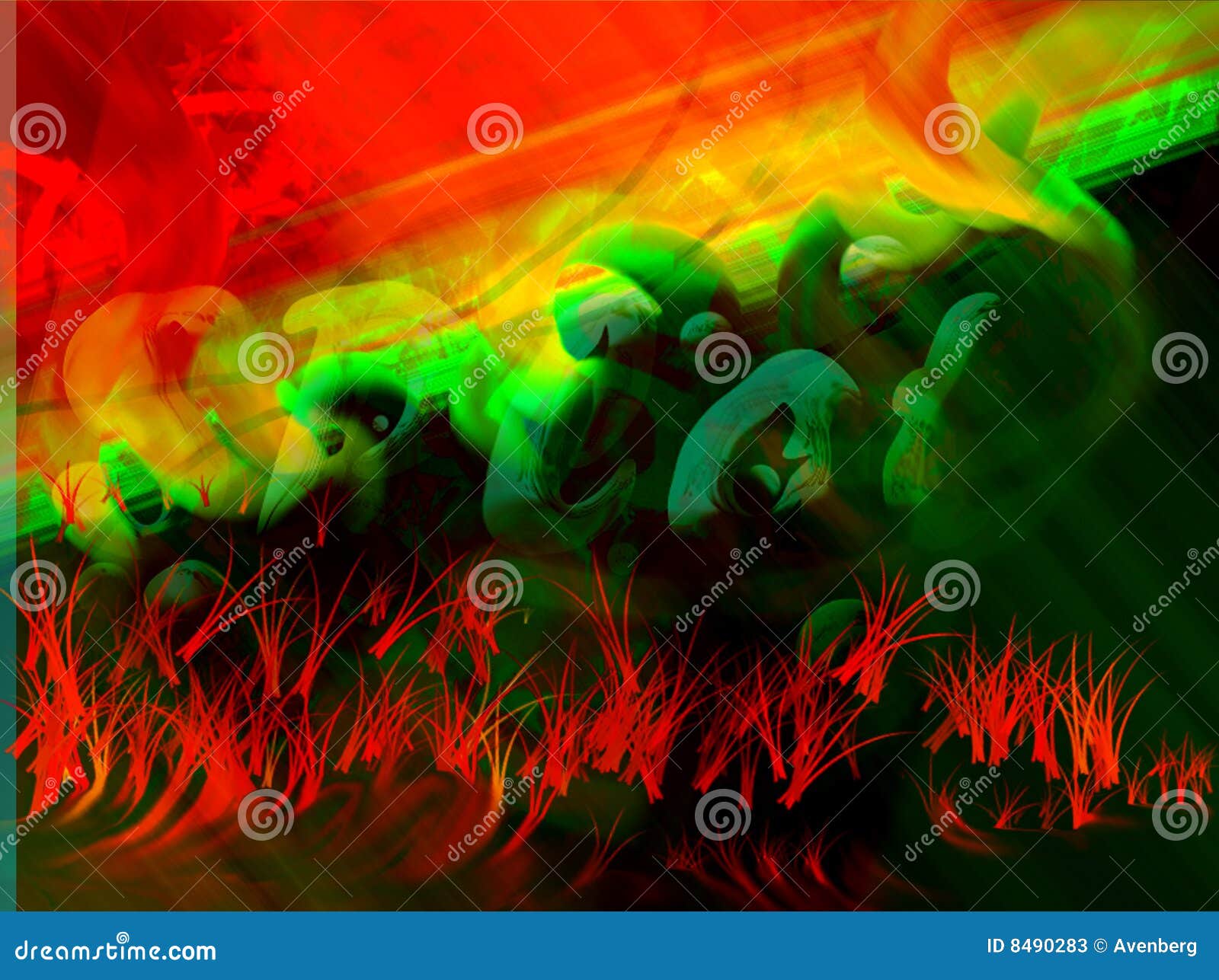 Red Grass stock image. Image of suffering, hatred, fire - 8490283