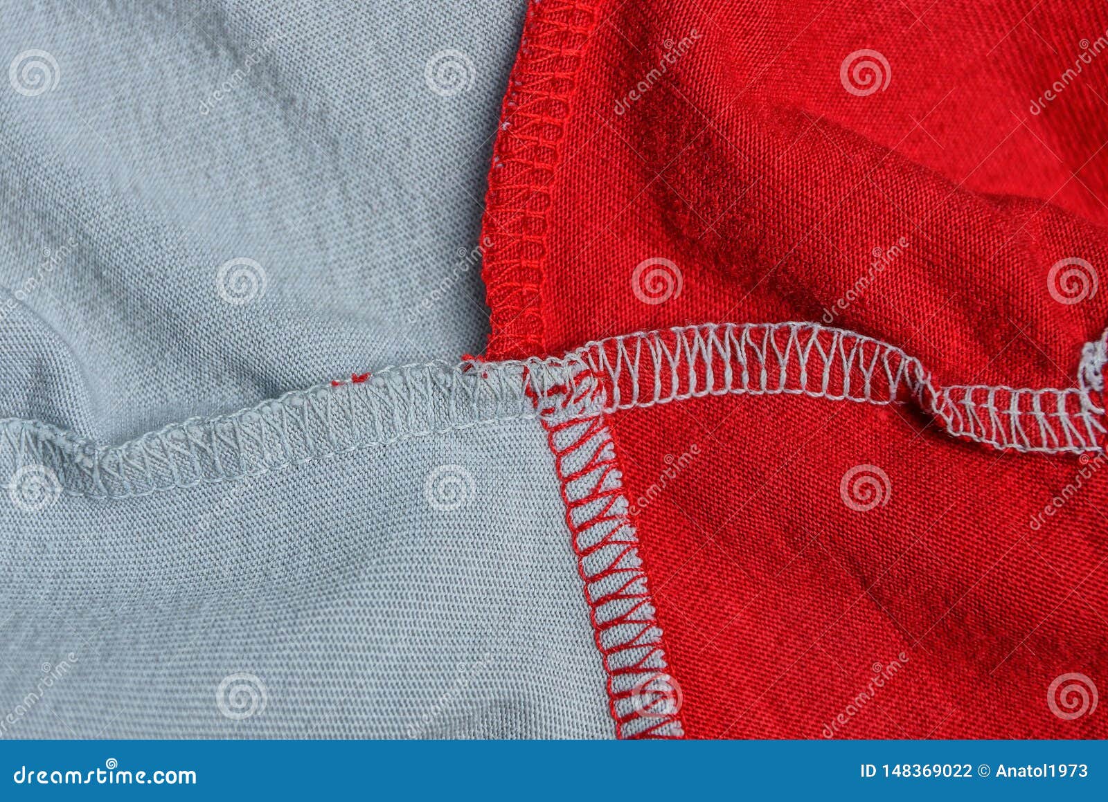 Red Gray Cloth Texture from a Crumpled Piece of Fabric Stock Photo ...