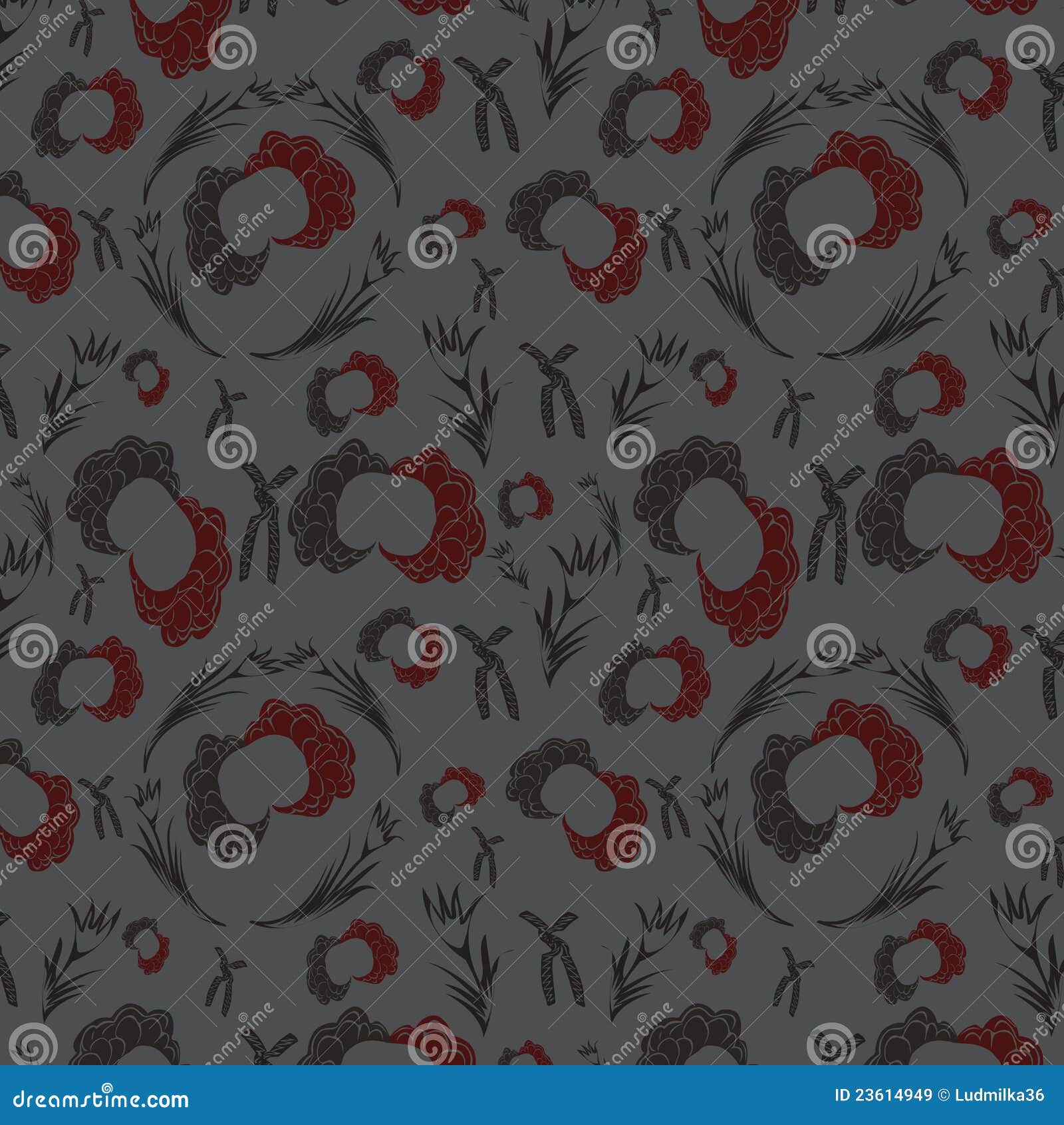 Red-gray seamless pattern stock vector. Illustration of element - 23614949