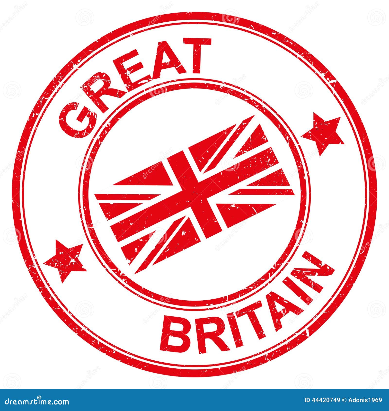 Great Britain Stamp Cartoon Vector | CartoonDealer.com #82612757