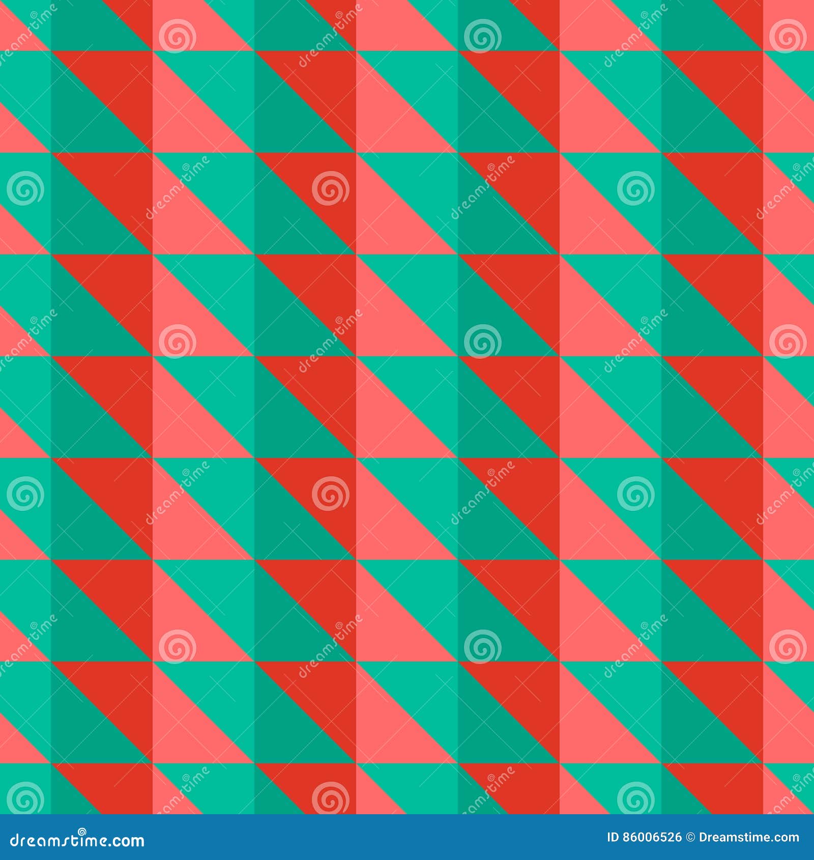 Red and Green Abstract Pattern with Triangles Stock Vector ...