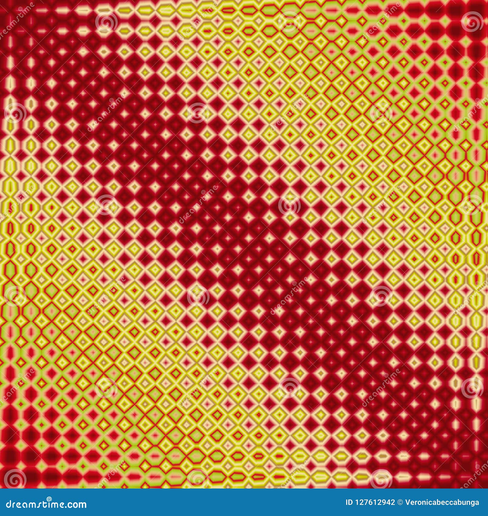 Red and Green Abstract Squares Stock Illustration - Illustration of ...