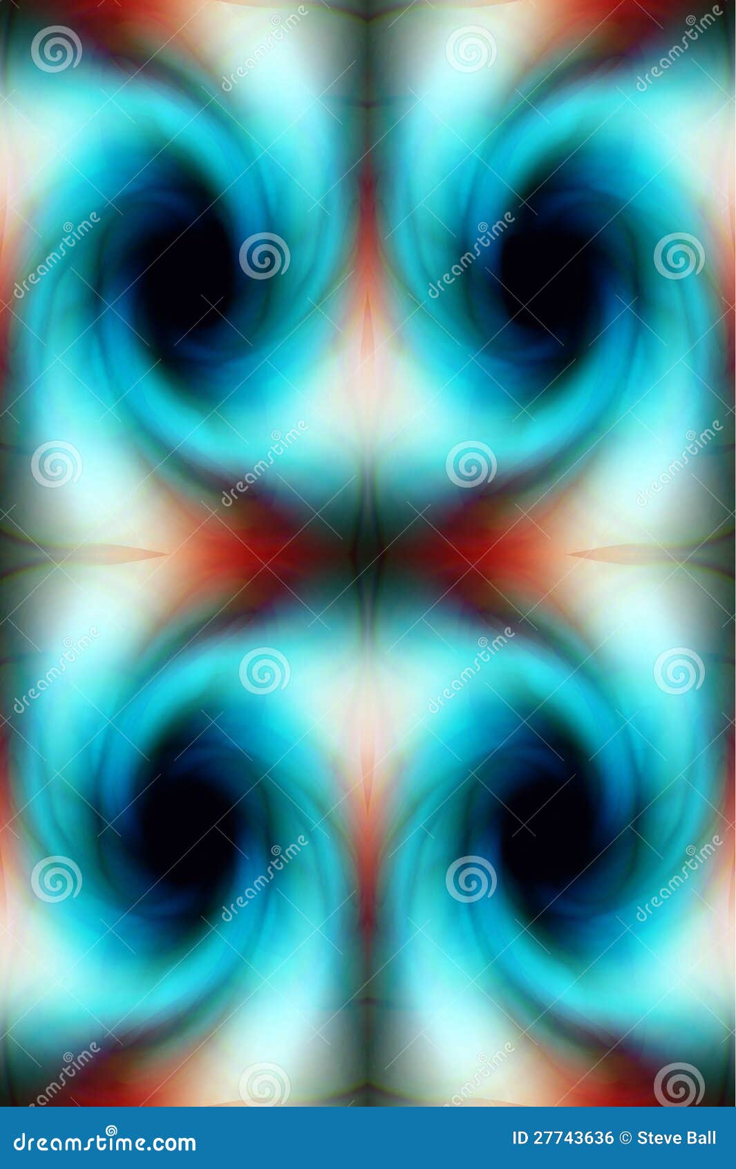 Red and Green Abstract Swirling Background Stock Illustration ...