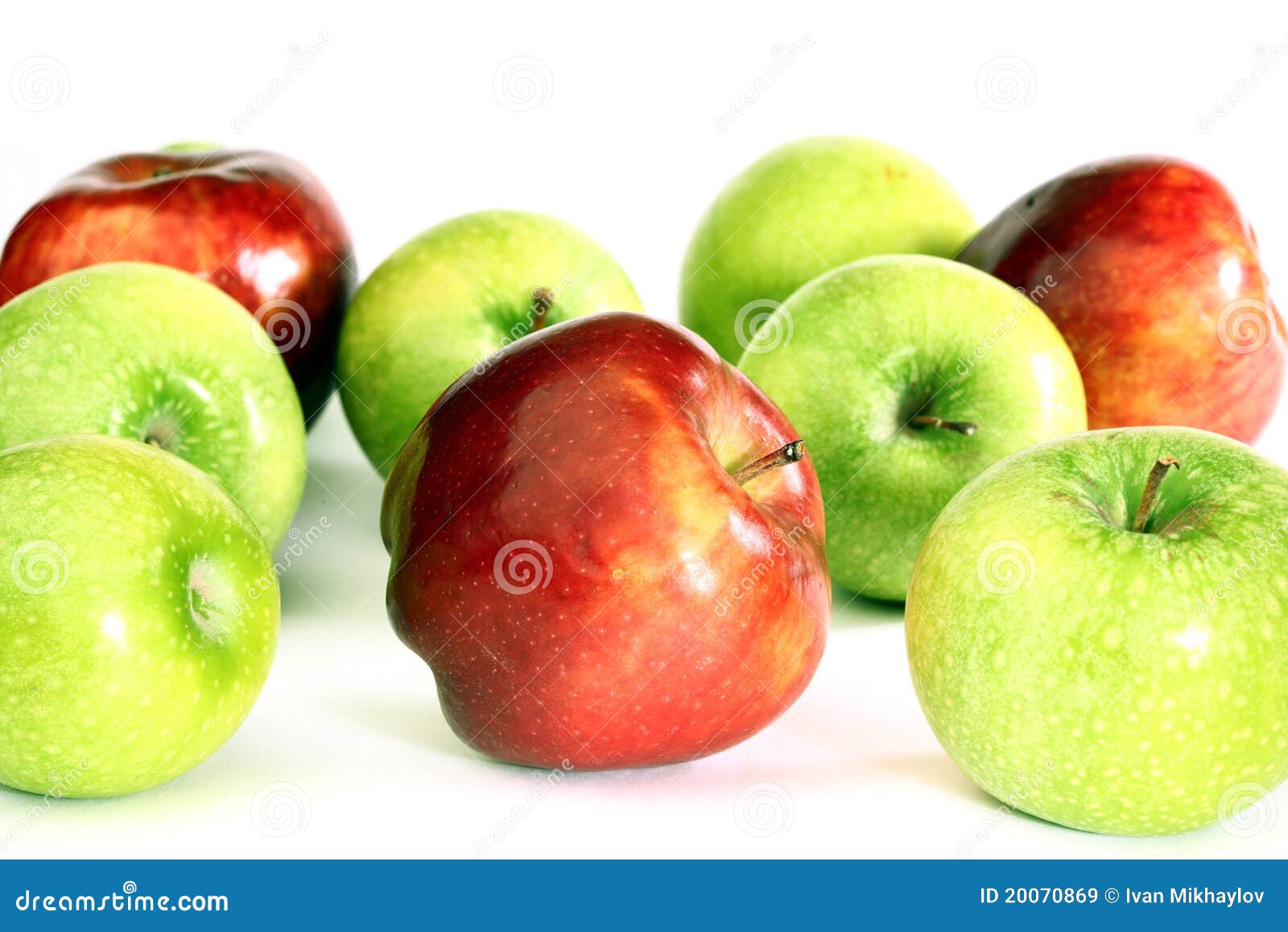 Red and green apples stock image. Image of garden, nature - 20070869