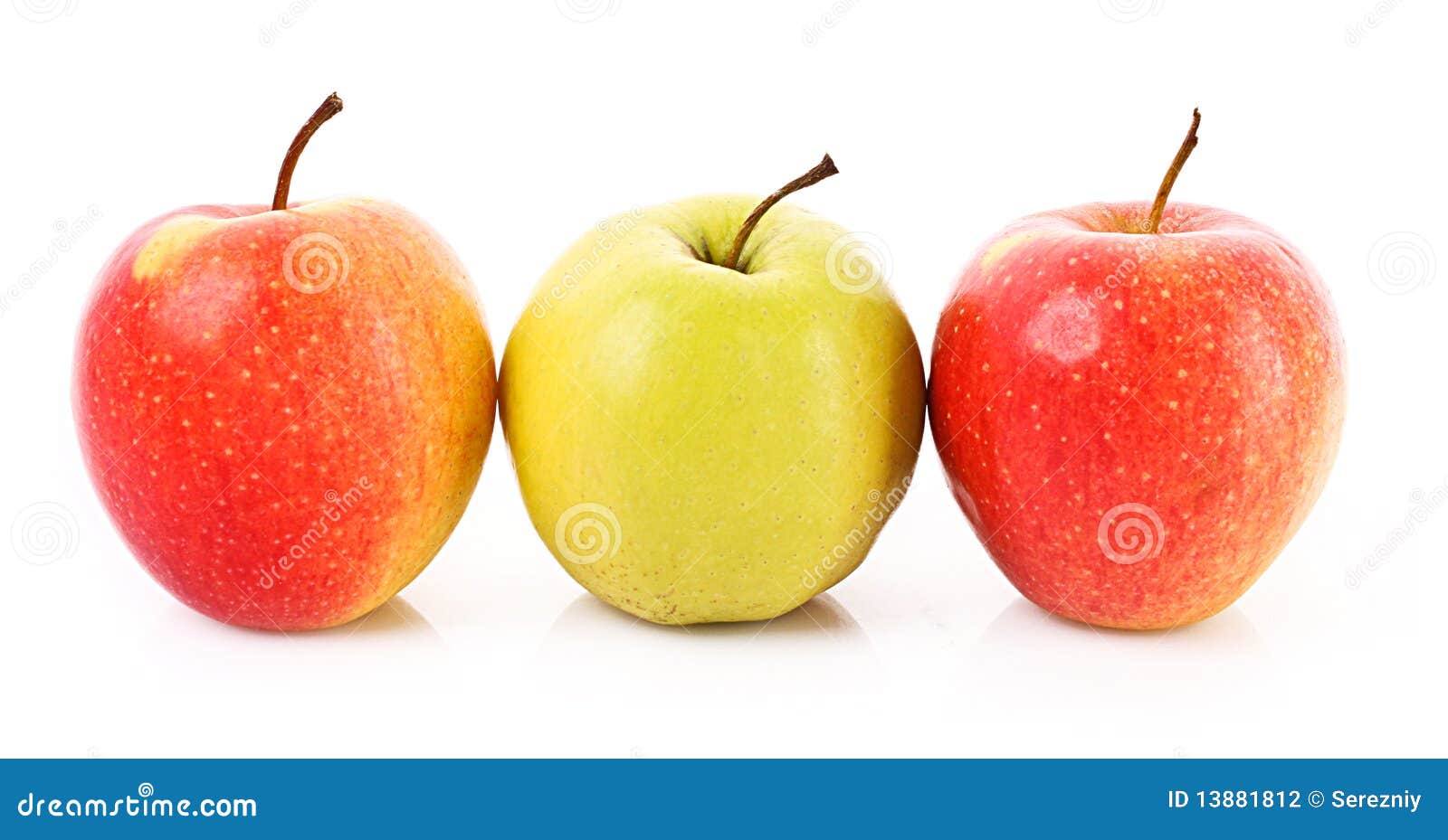 Red and Green Apples Isolated Stock Photo - Image of apple, hand: 13881812