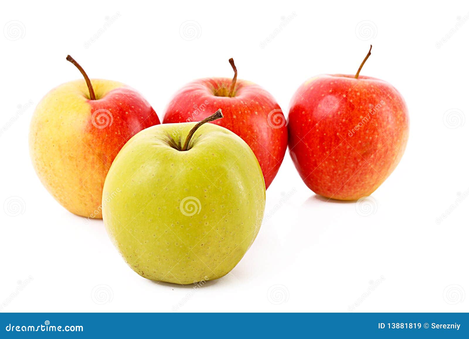 Red and Green Apples Isolated Stock Image - Image of delicious, macro ...