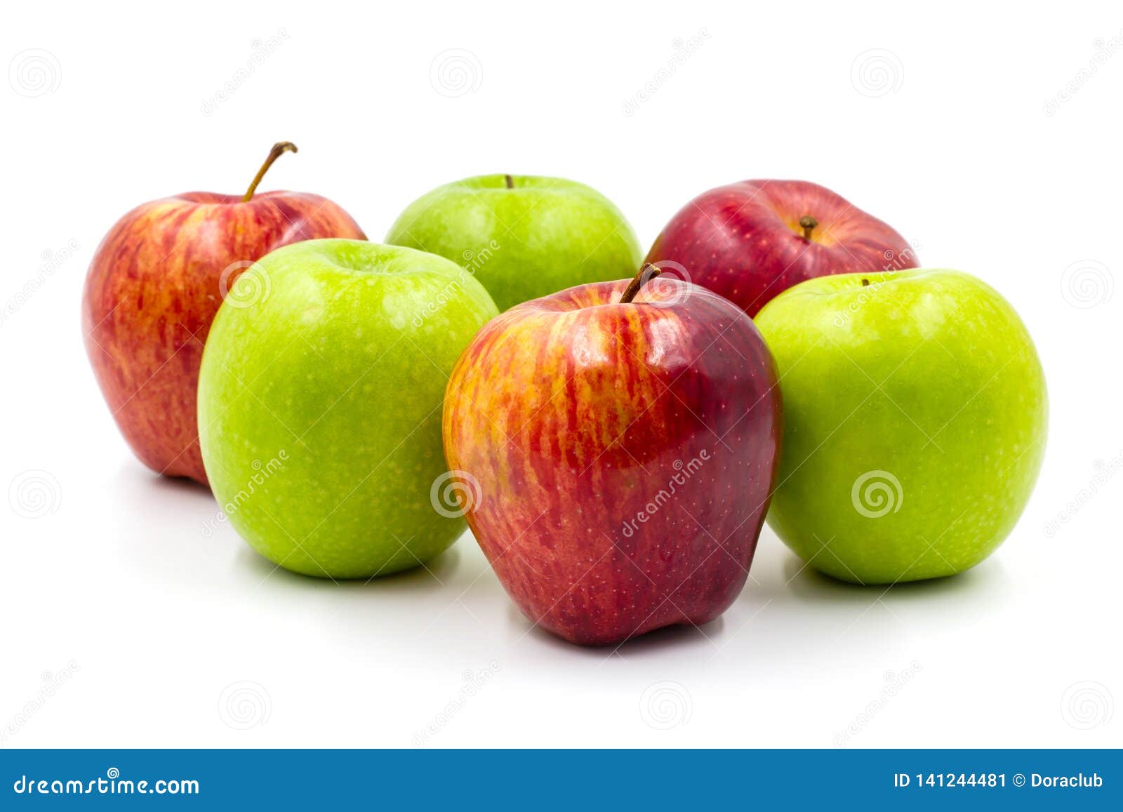 Red and Green Apples stock image. Image of closeup, ripe - 141244481