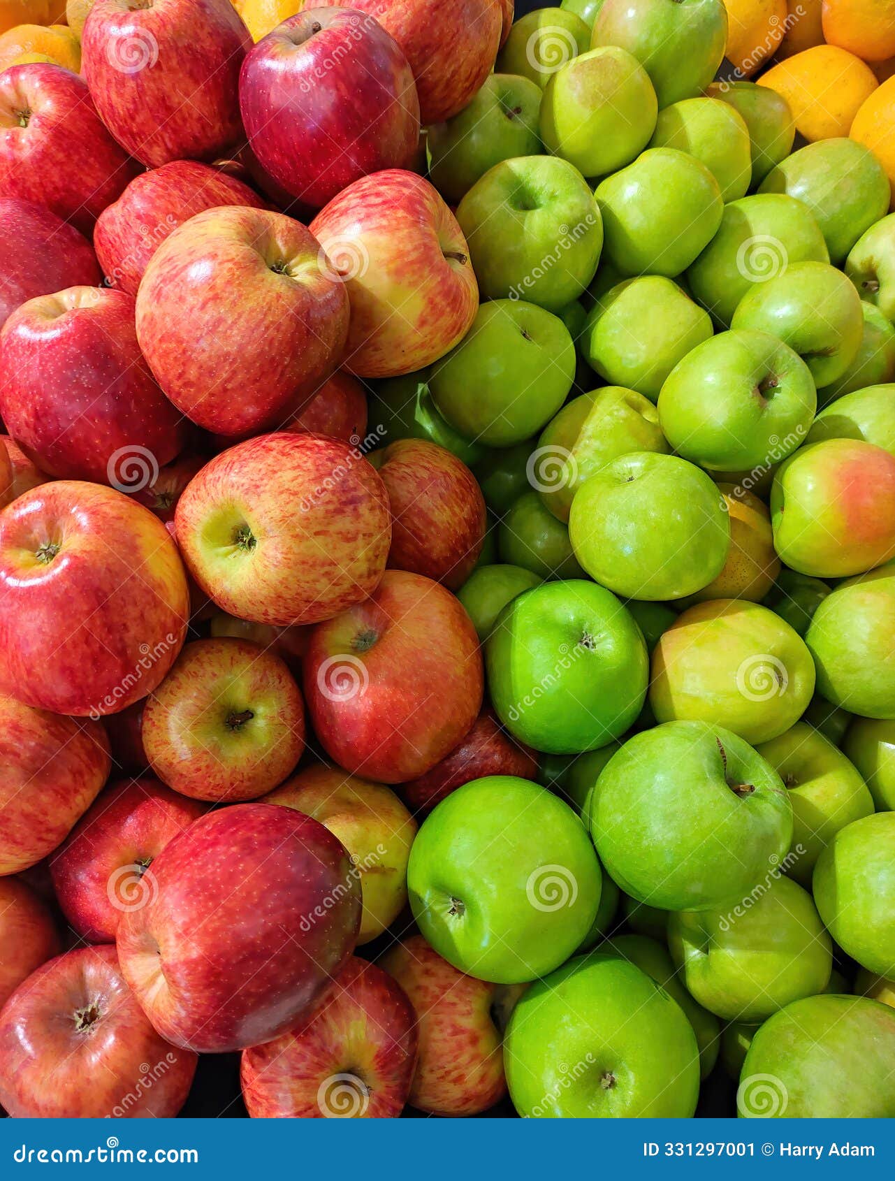 Red and Green Apples Stacked Side by Side Stock Image - Image of health ...