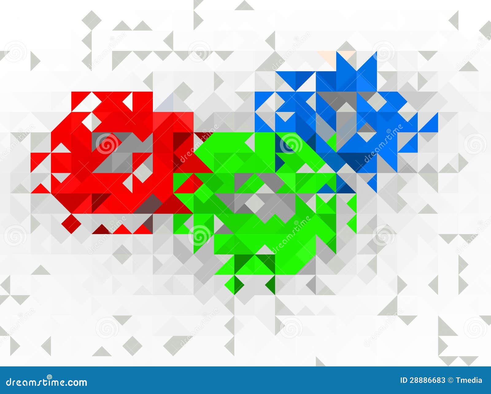 Red Green Blue Abstract Design Stock Illustration - Illustration of ...