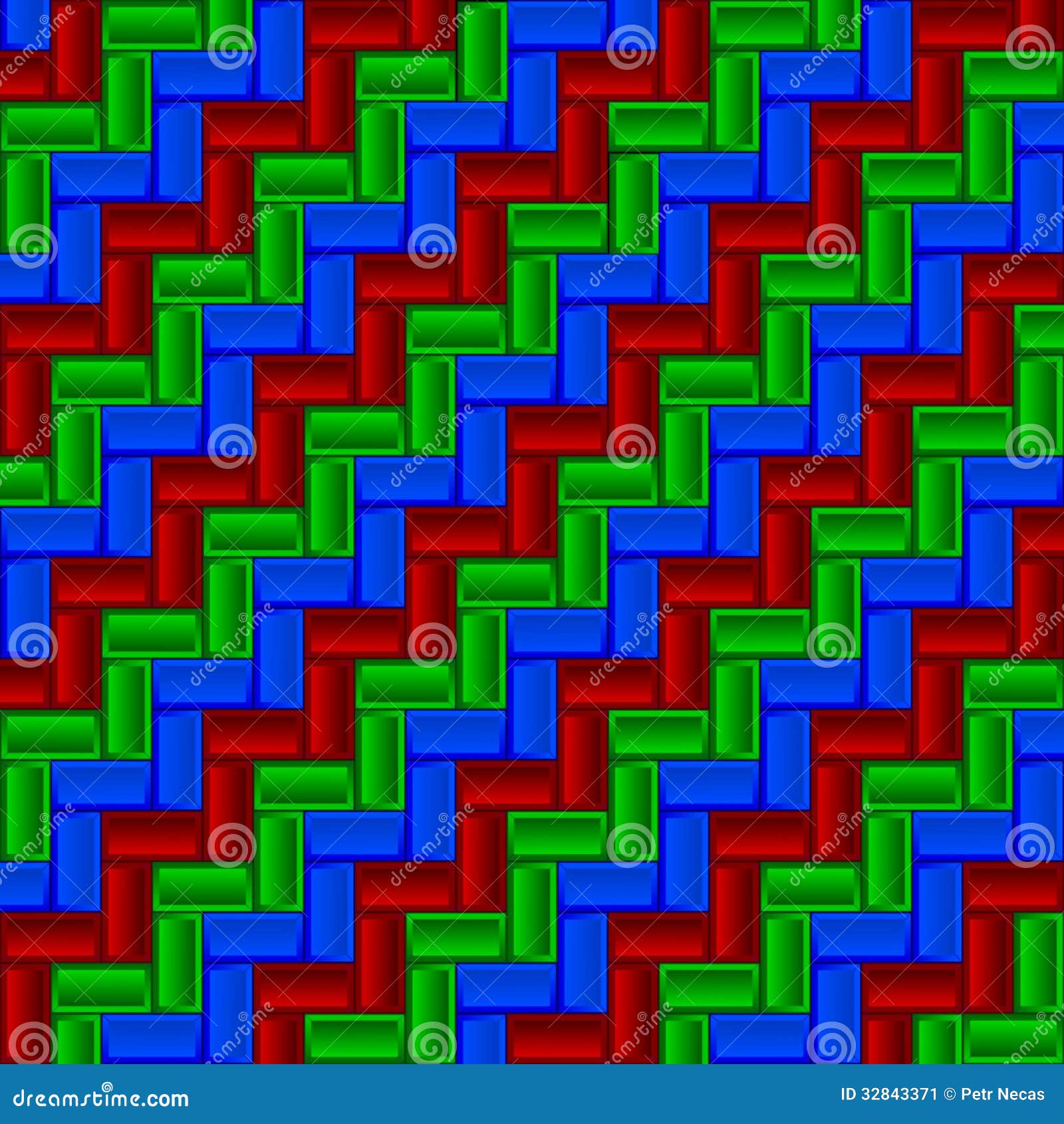 Red, green and blue cubes stock illustration. Illustration of color ...