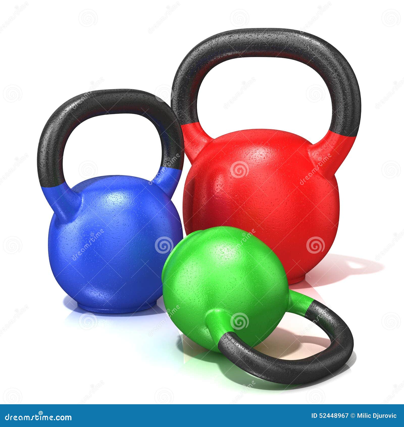 Red Green Blue Kettle Bells Weights Stock Illustrations – 2 Red Green ...