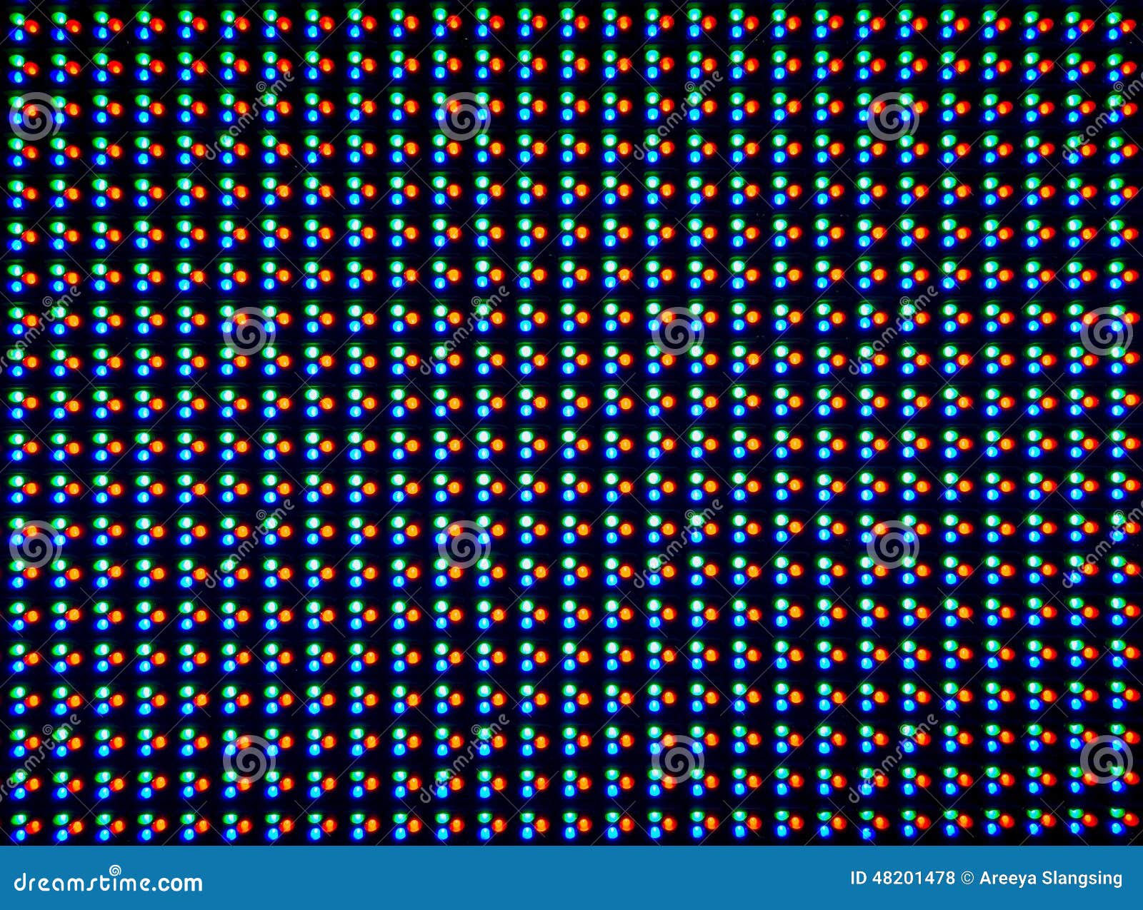 Red Green Blue of LED Array Stock Photo - Image of illuminated, bulb ...