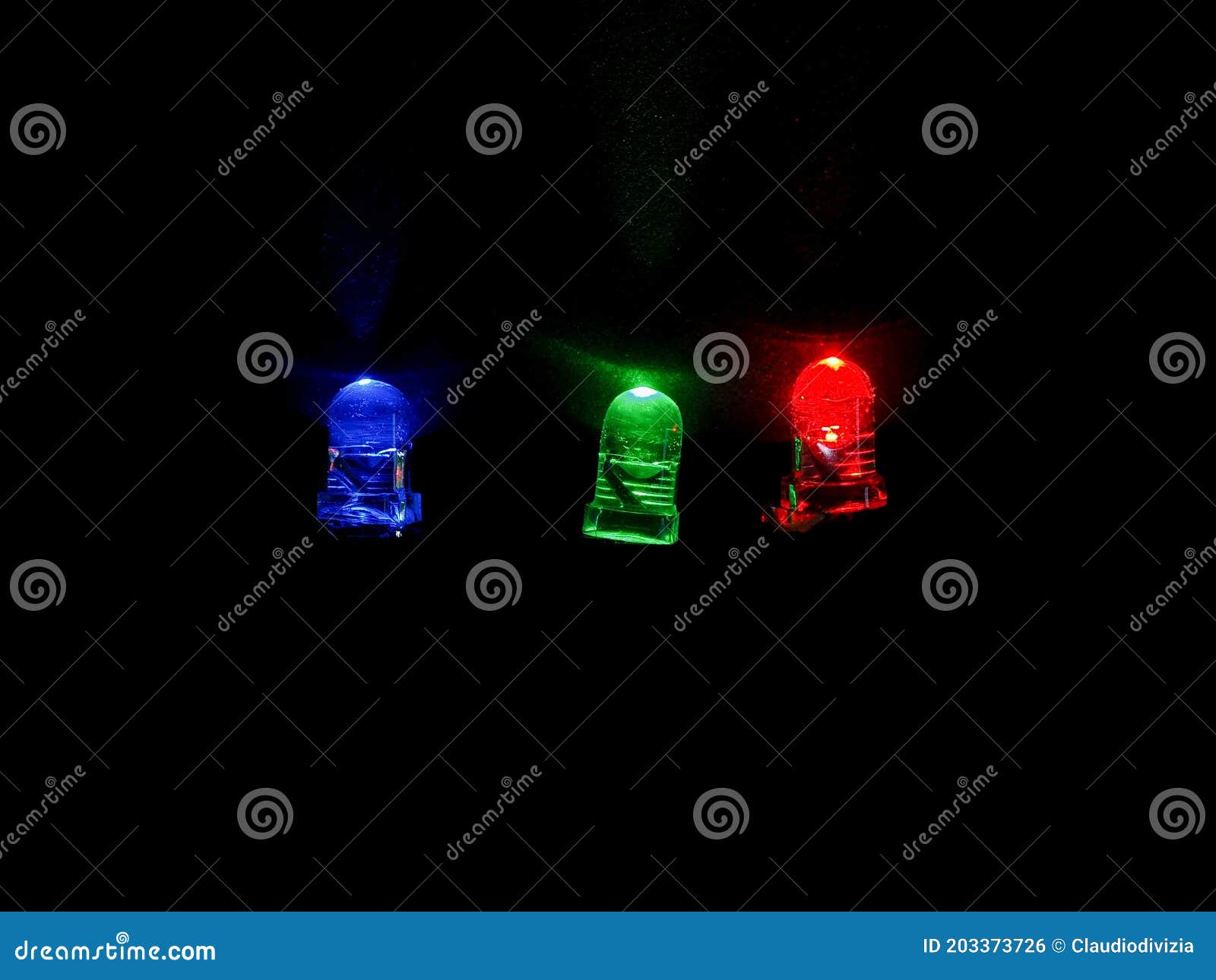 Red green and blue led stock photo. Image of space, blue - 203373726