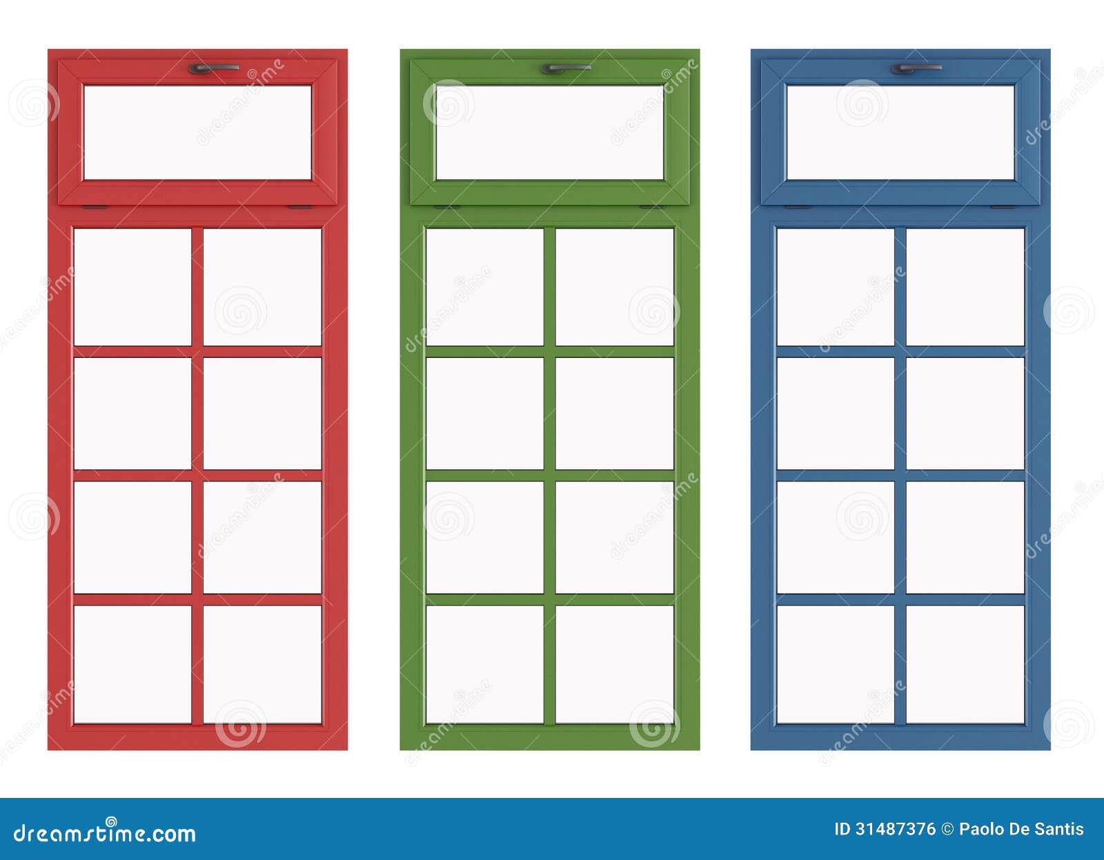 Red green and blue windows stock illustration. Illustration of colorful ...