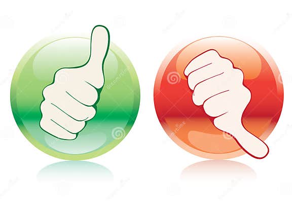 Red and green button stock vector. Illustration of positive - 19432801