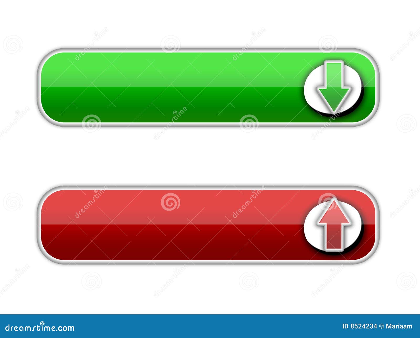 Red and green button stock illustration. Illustration of website - 8524234