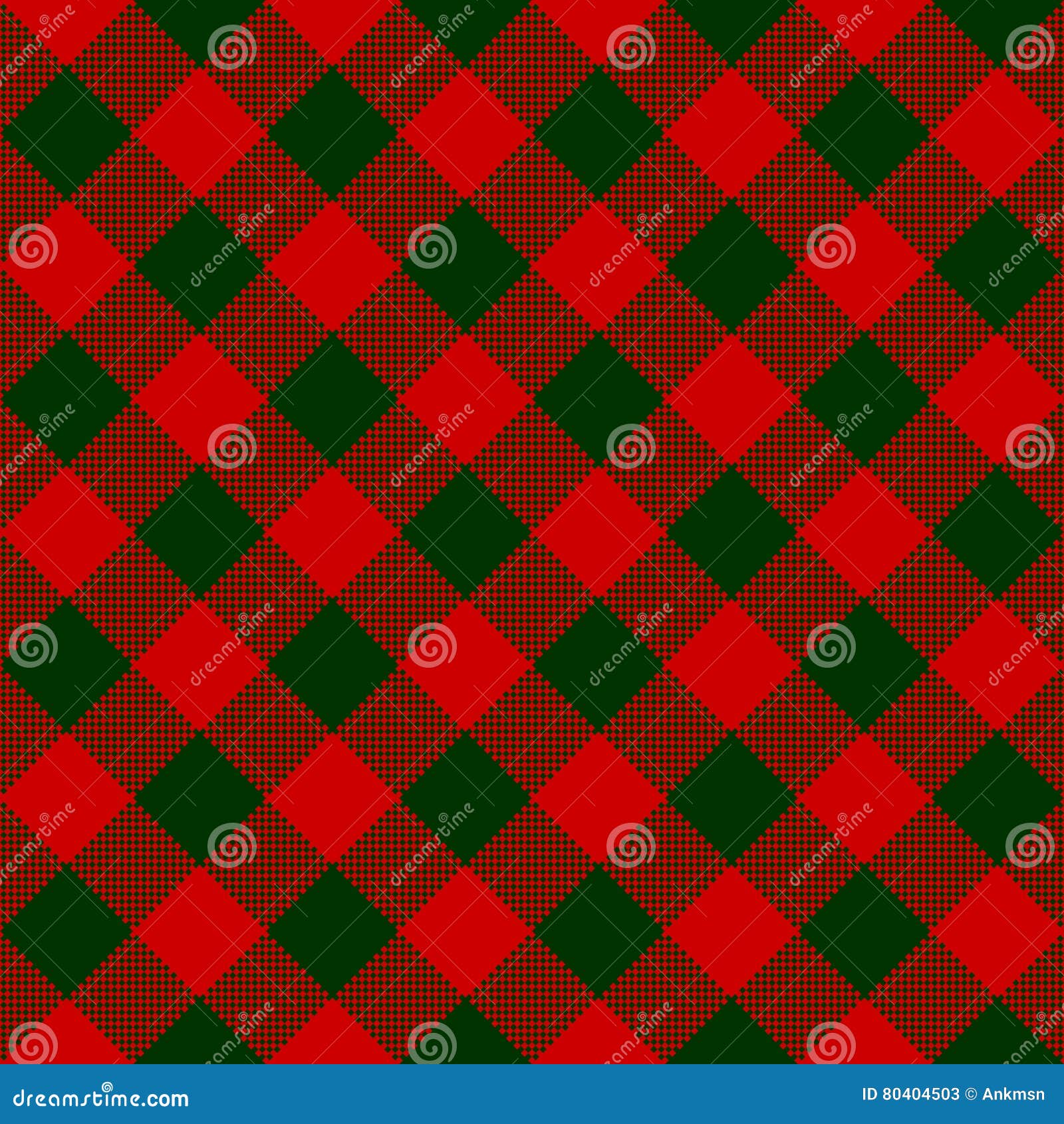 Red Green Check Diagonal Textile Seamless Pattern Stock Vector ...