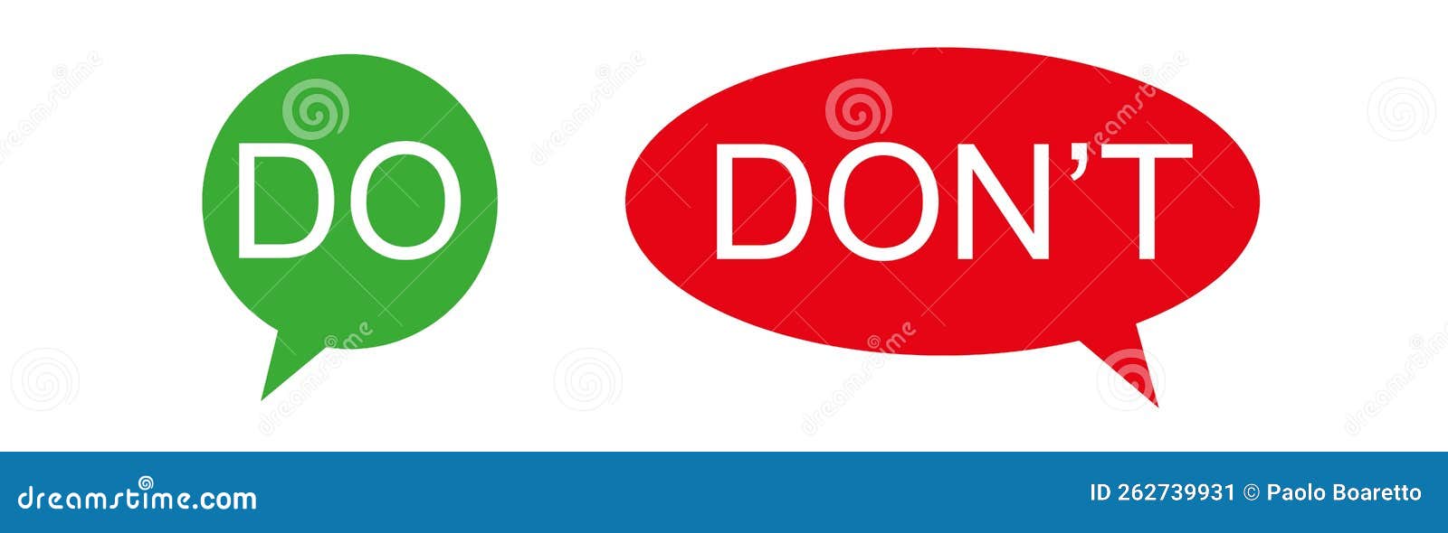 Dos And Donts Signs. Good And Bad Icon. Positive And Negative Sign ...