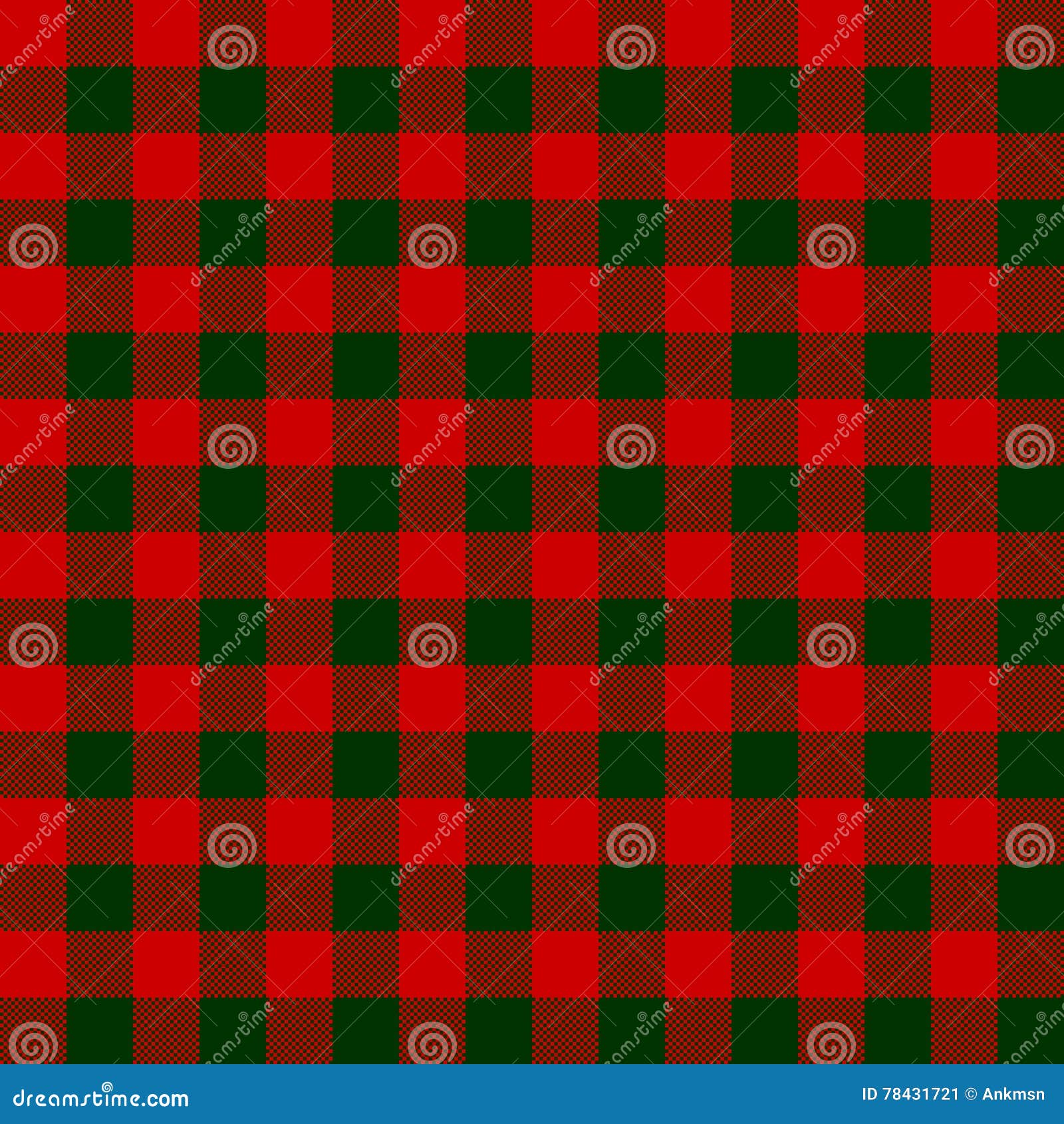 Red Green Check Textile Seamless Pattern Stock Vector - Illustration of ...
