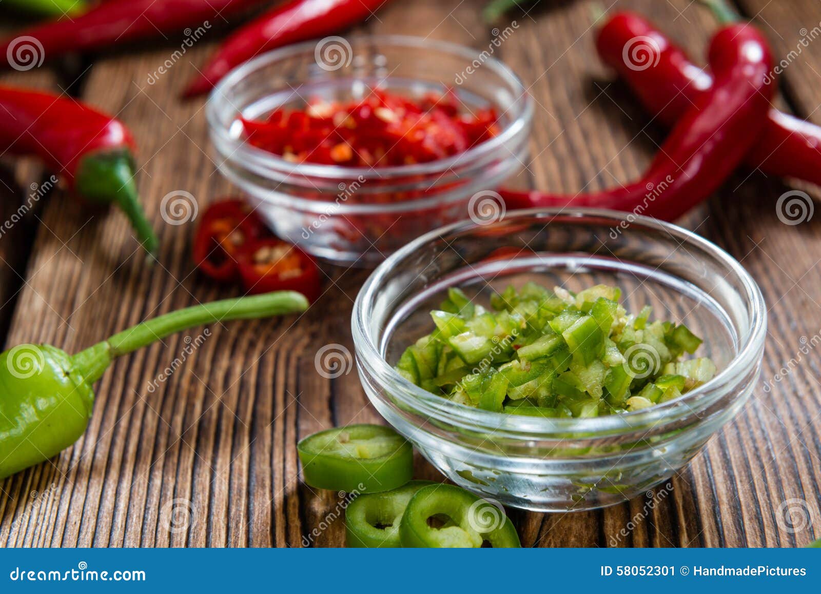 Red and Green Chilis (cutted) Stock Image - Image of jalapeno, food ...