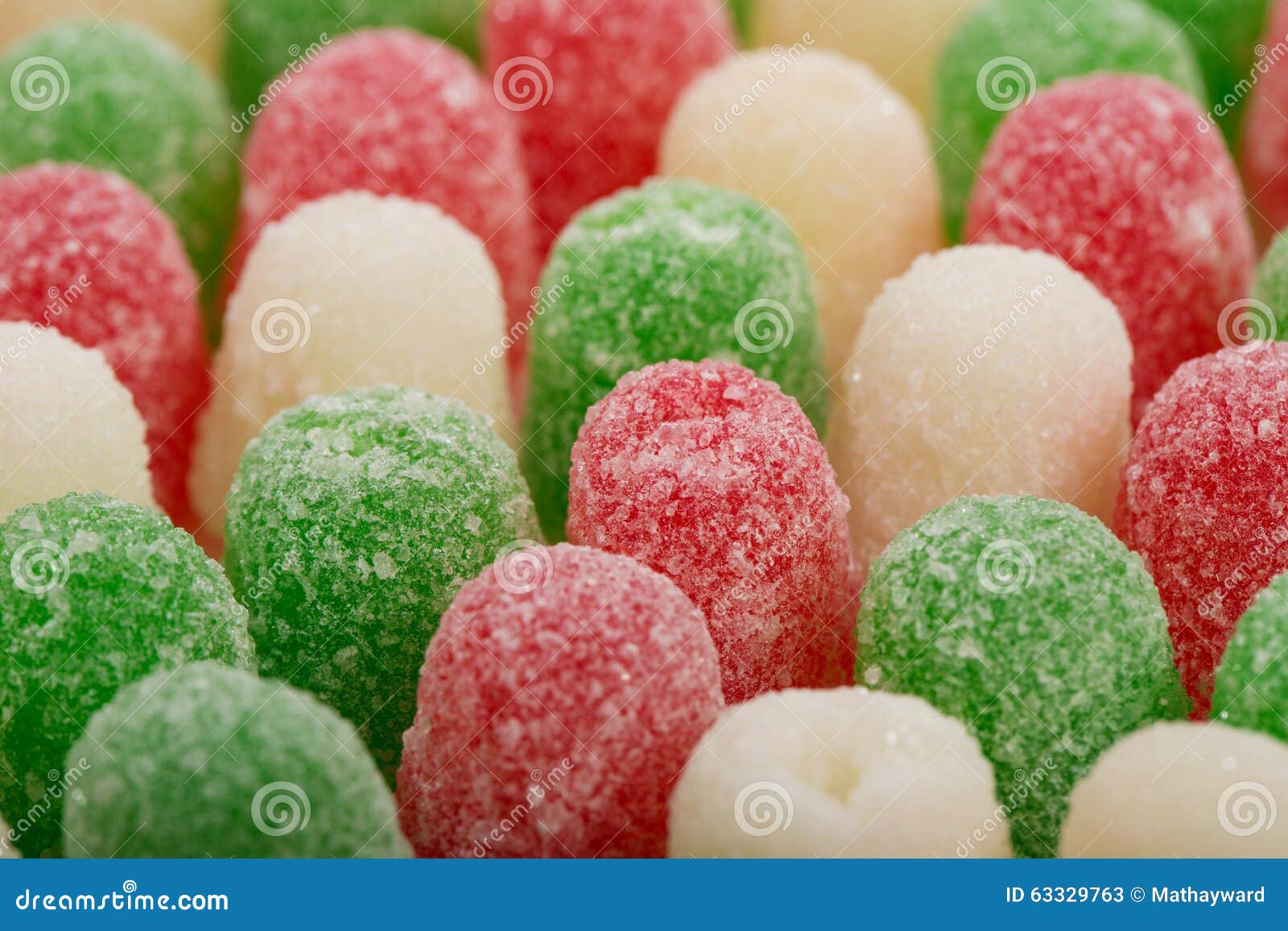 Red and Green Christmas Spice Drops Candy with Crystallized Sugar Stock ...
