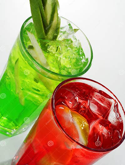 Red and Green Cocktail stock image. Image of freshness - 6893147