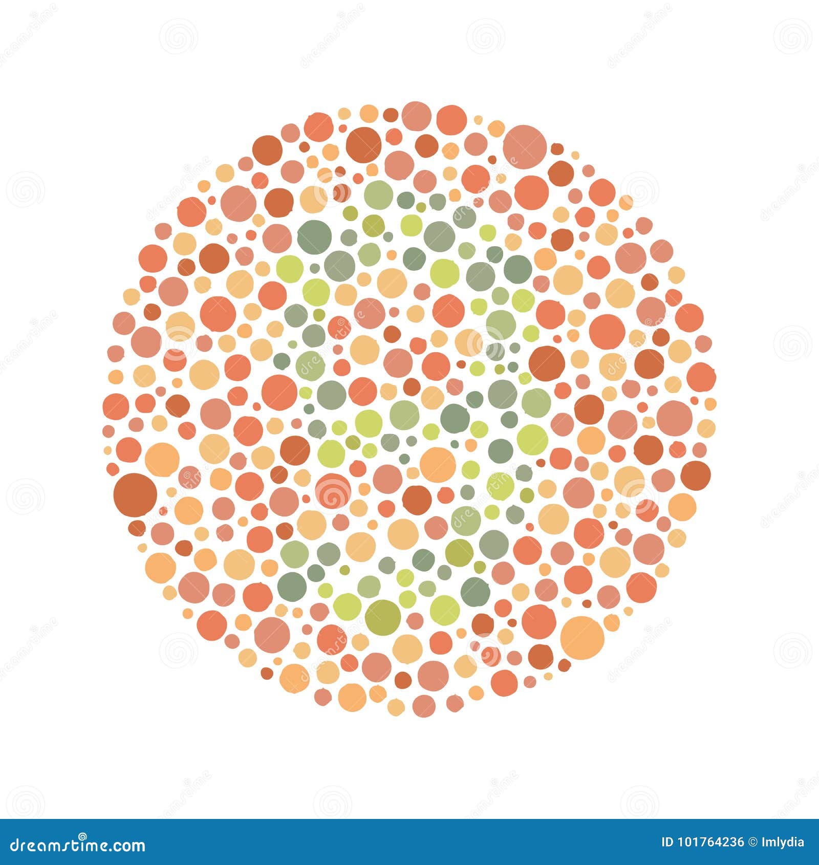 Red Green Color Blind Test stock vector. Illustration of shade - 101764236