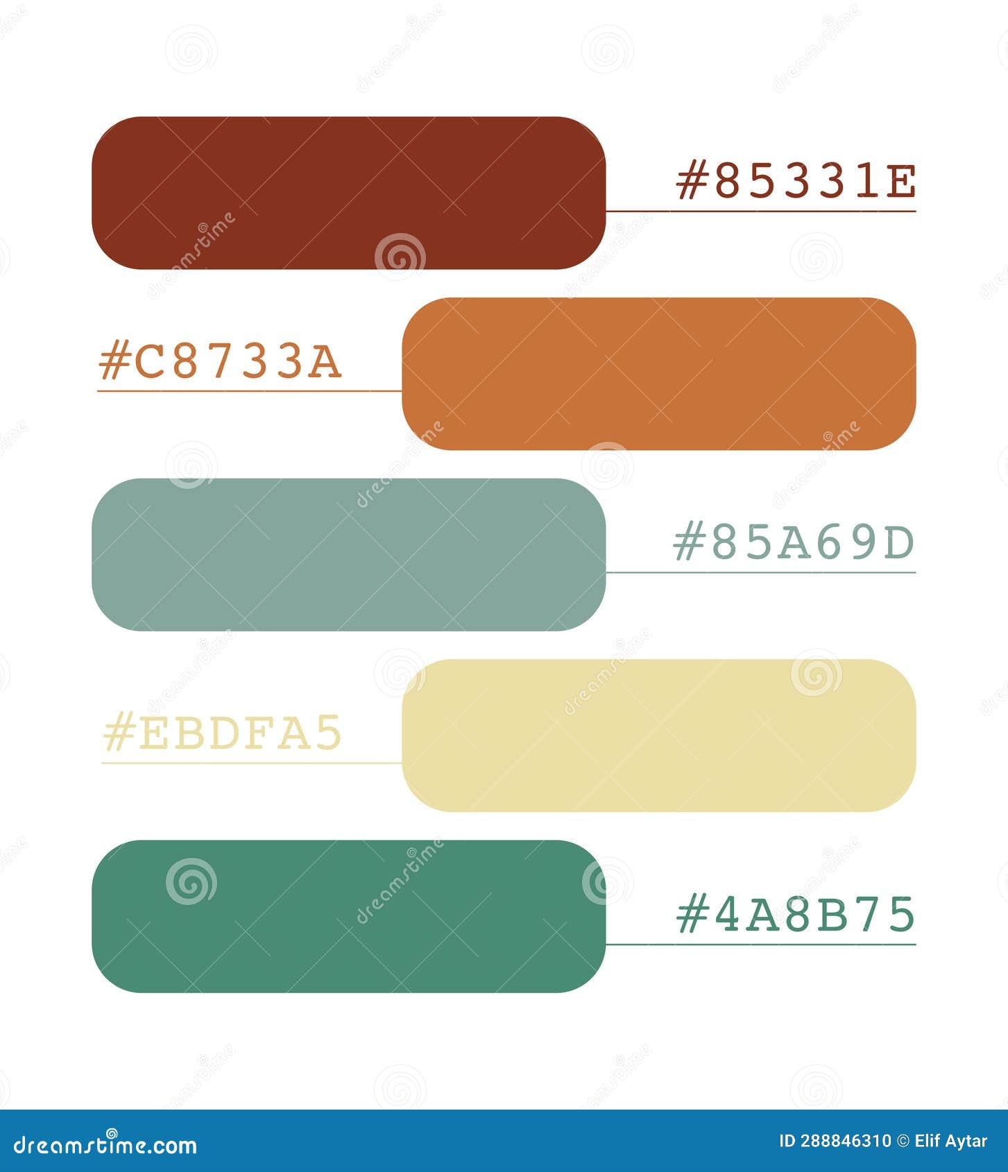 Red and Green Color Palette, Boho Colors Catalog, Color Matching, RGB ...