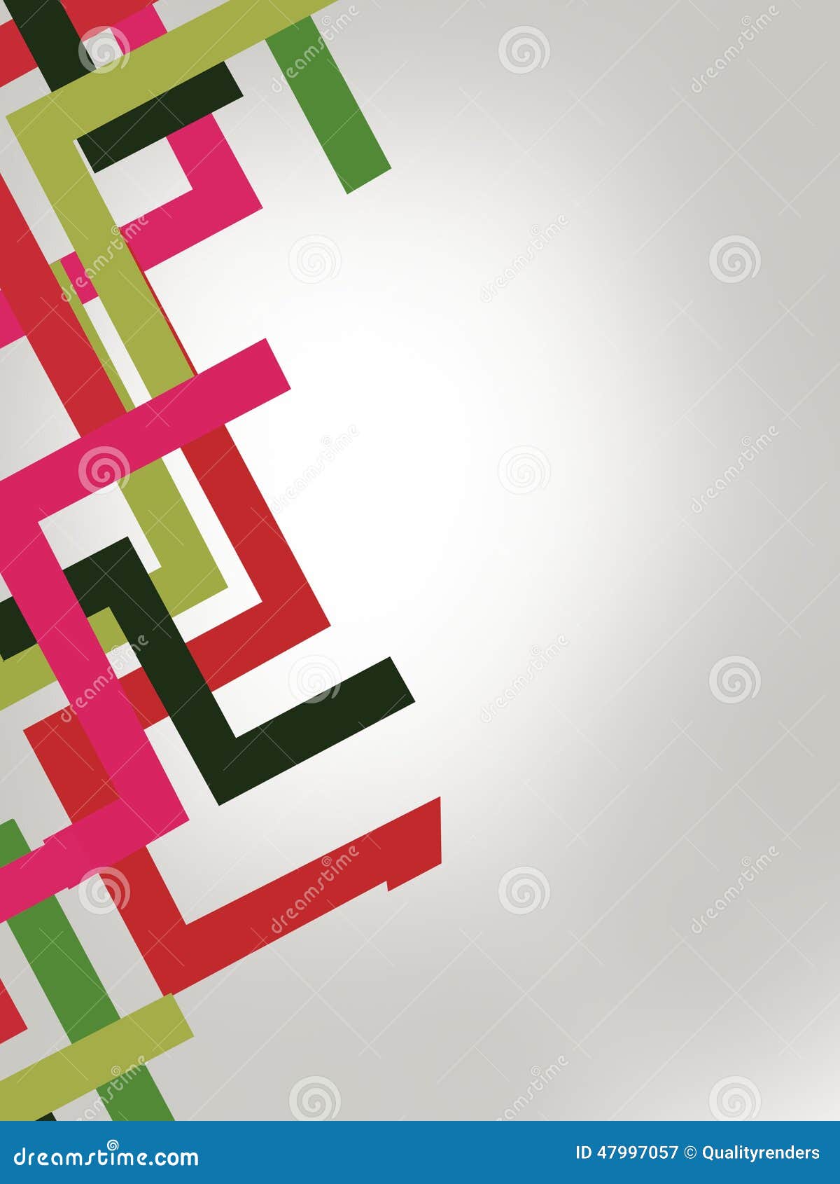 Red and Green Cornered Line Left Side, Abstract Background Stock ...