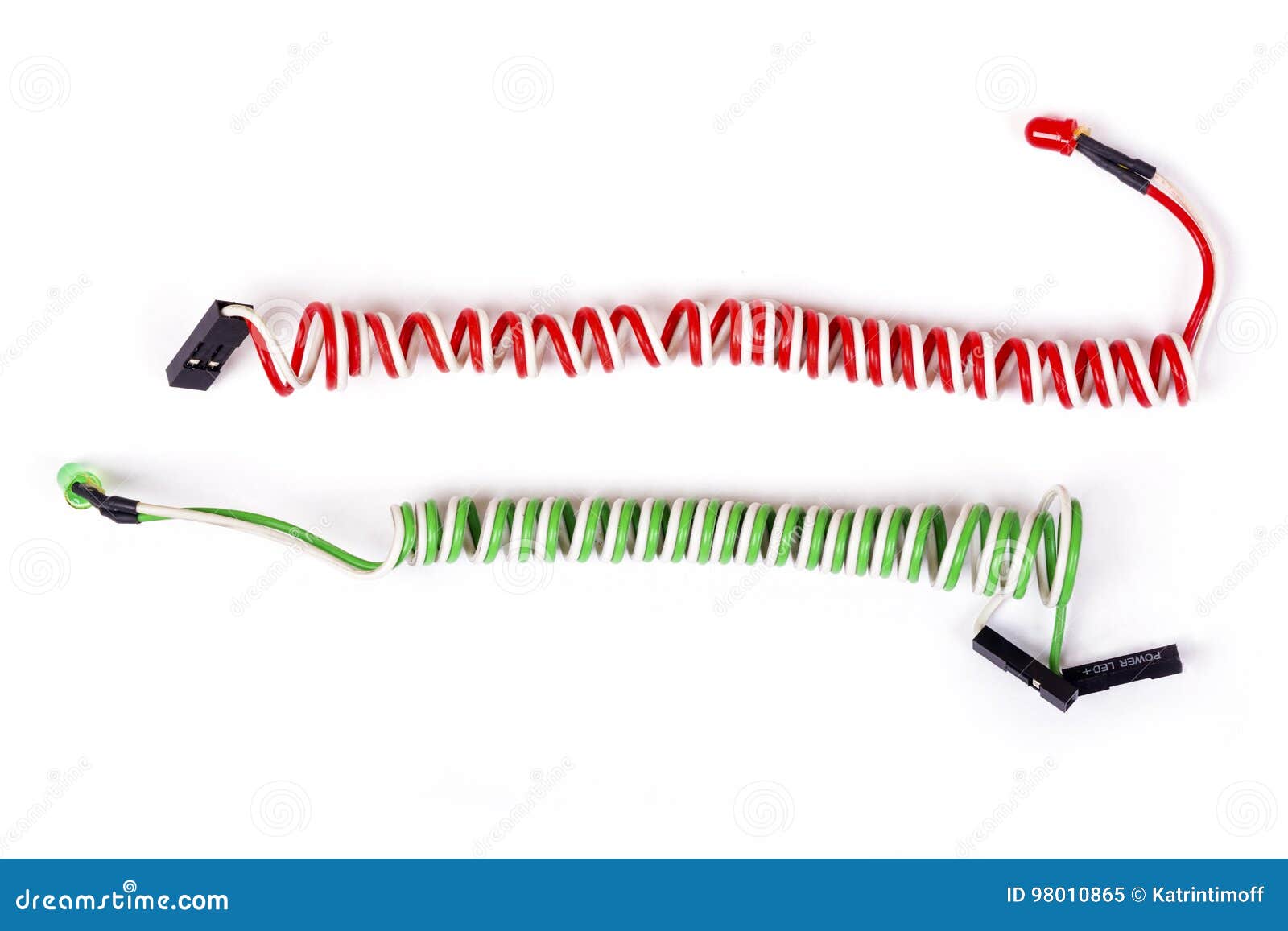 Red and Green Diodes Isolated on White Stock Image - Image of internet ...