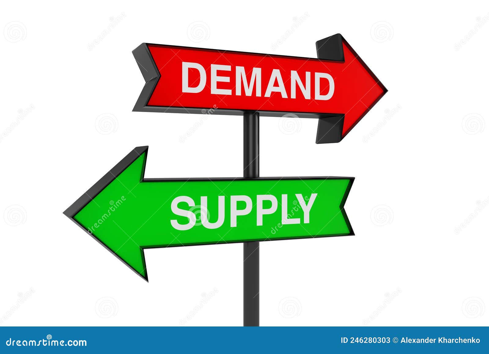 Demand And Supply Chart Stock Illustration | CartoonDealer.com #96911872
