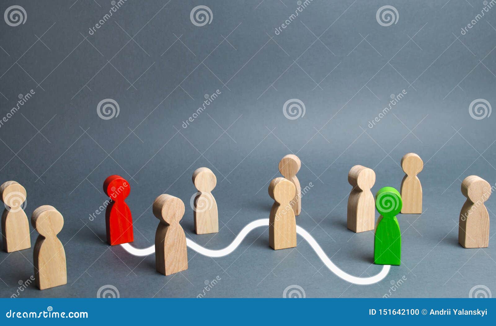 The Red and Green Figures are Connected by a White Line Passing through ...