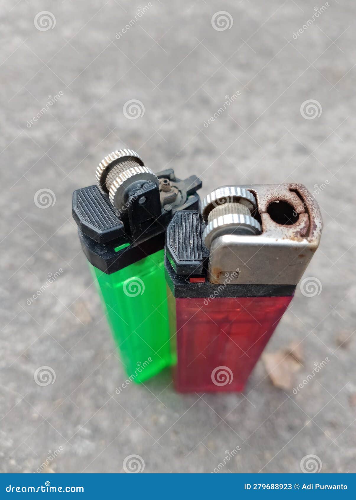 Red and Green Gas Lighter Display Stock Image - Image of green, object ...