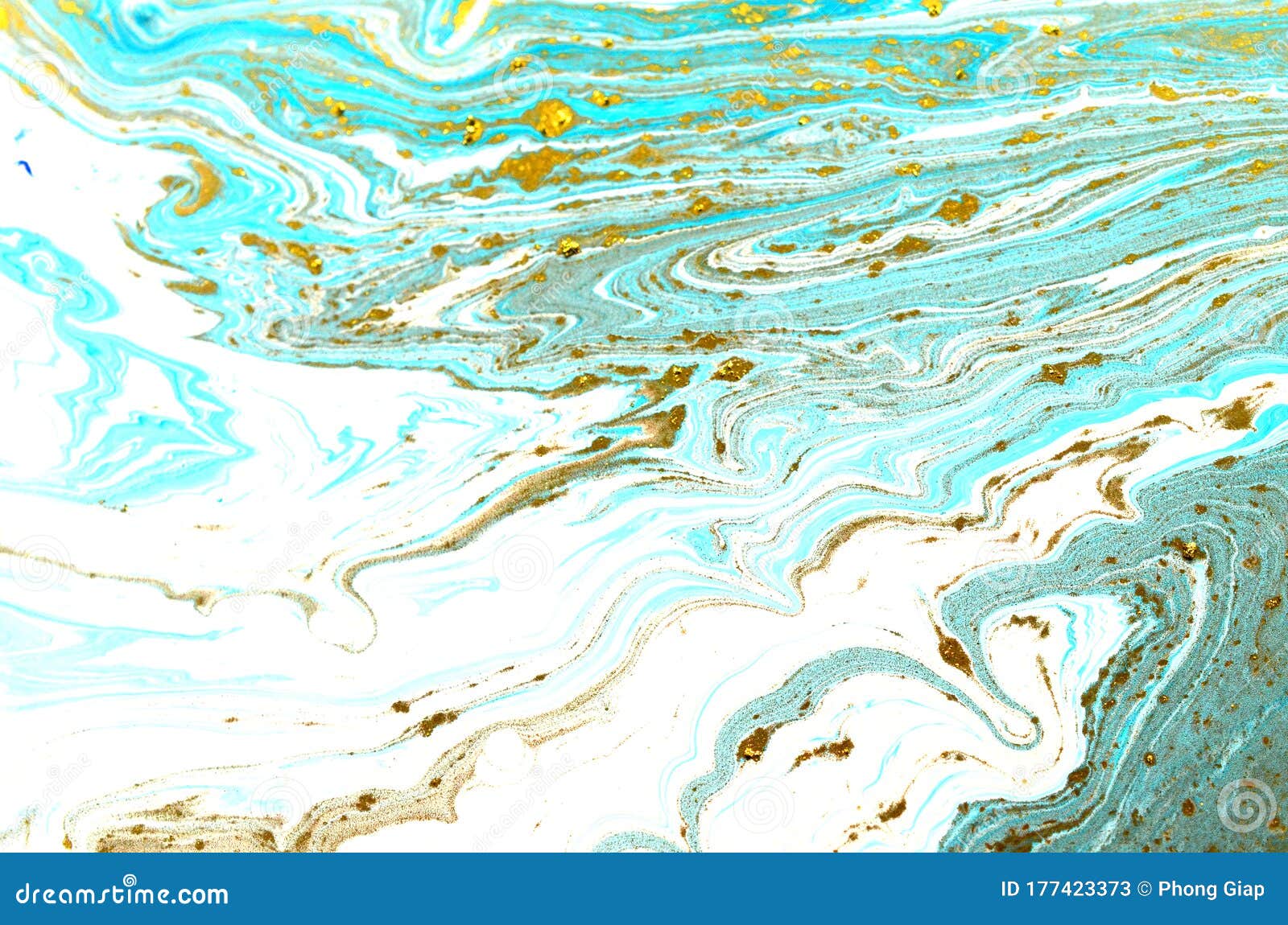 Red, Green and Gold Abstract Paint Marble Background. Stock Image ...