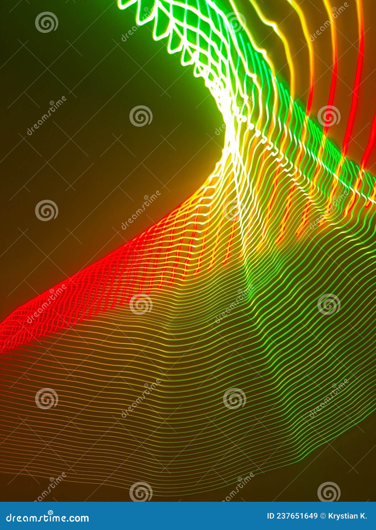 Red and Green Led Wave Long Exposure Stock Image - Image of lighting ...