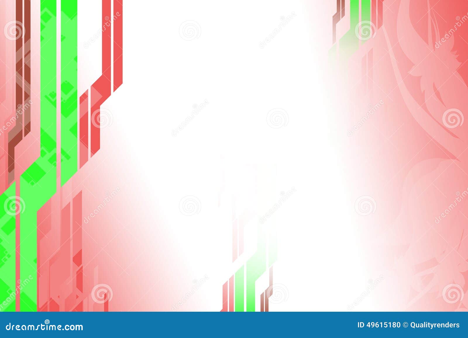 Red and Green Line Left Side, Abstract Background Stock Illustration ...