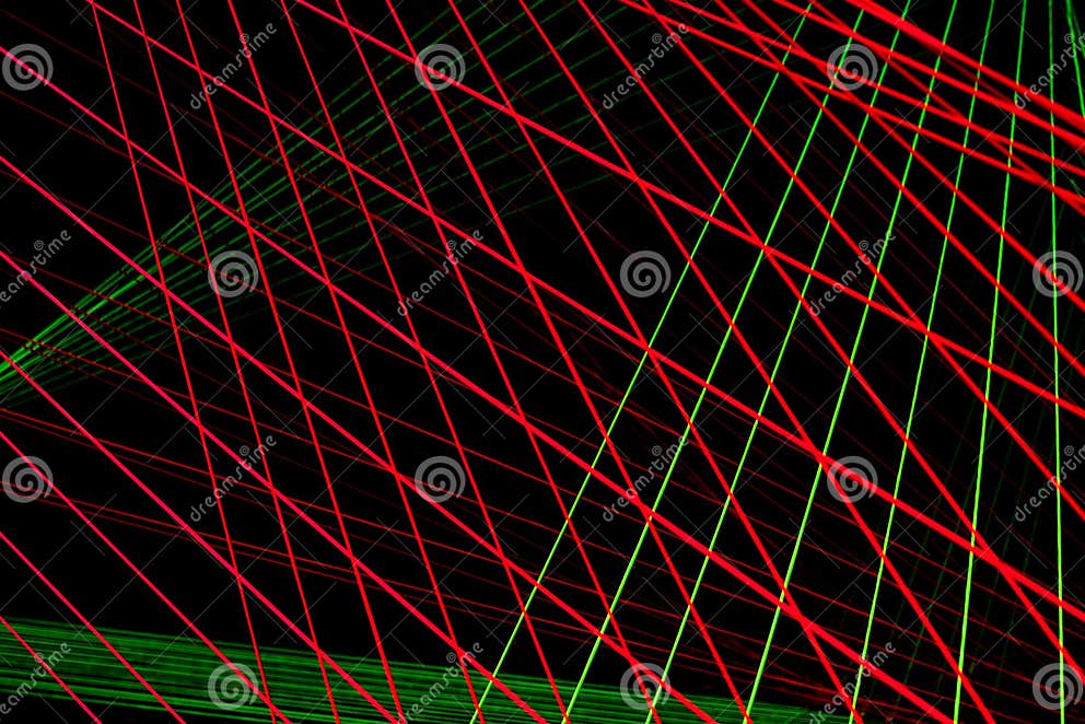 Red and Green Lines Abstract Stock Image - Image of dark, futuristic ...