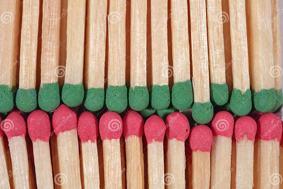 Red and Green Match Background Stock Image - Image of inflammable ...