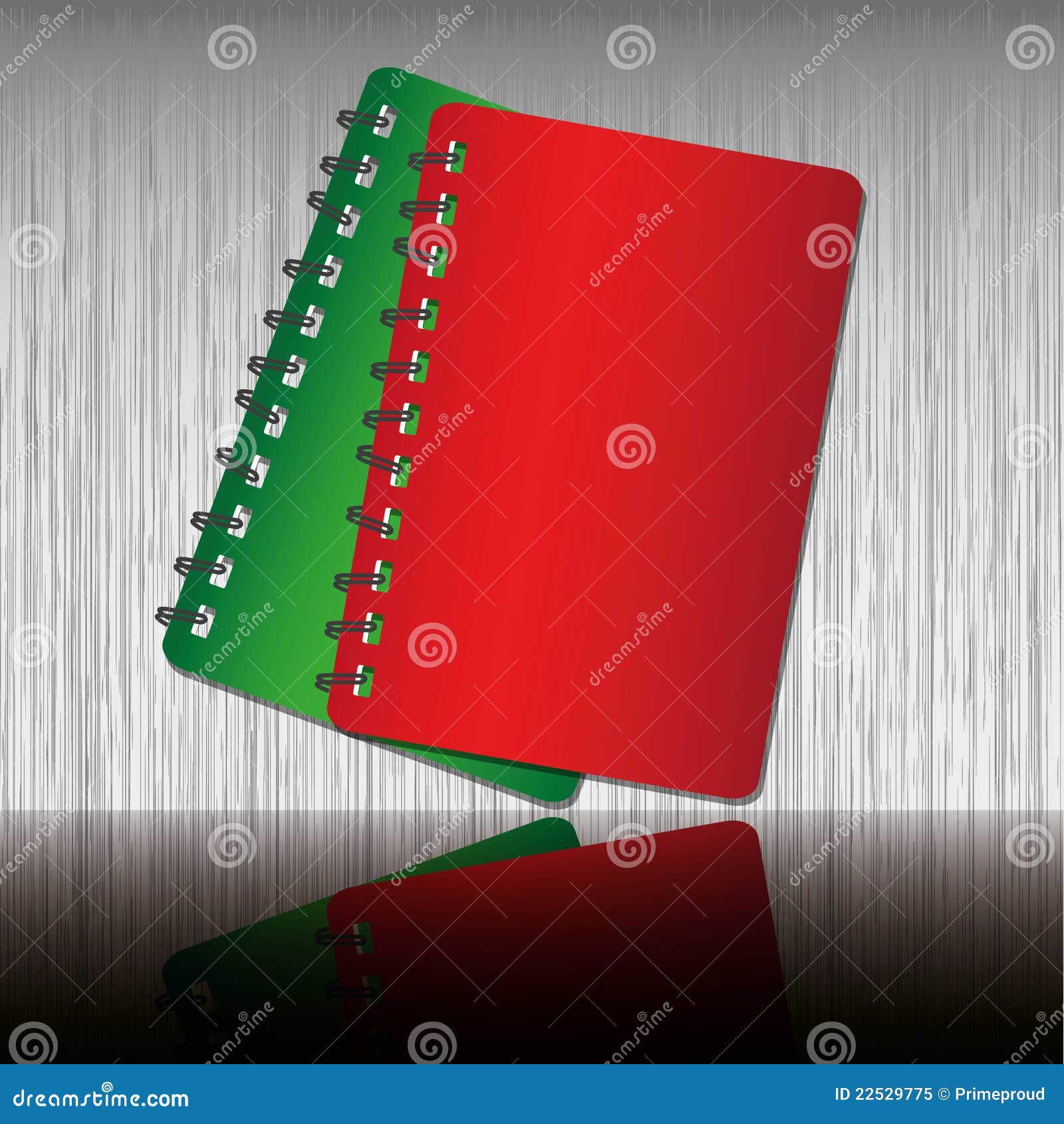 Red and Green notebook stock vector. Illustration of plan - 22529775