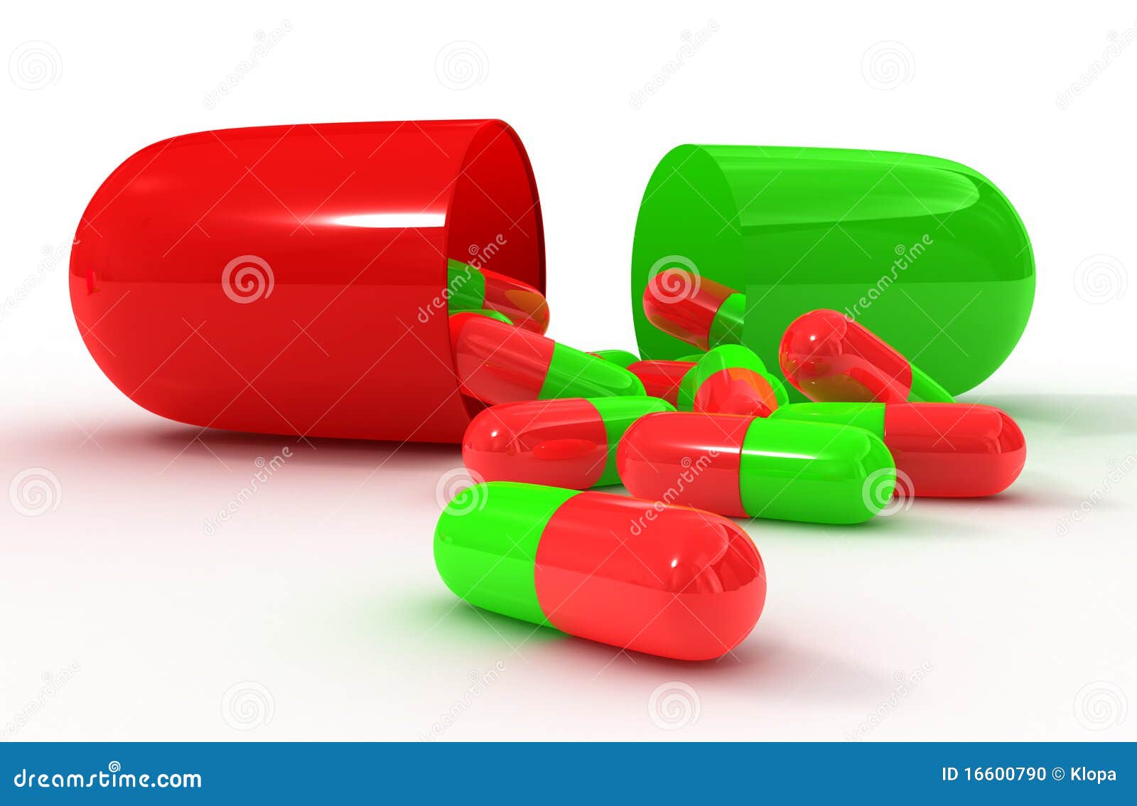 Red Green Open Pill Capsule Stock Illustration - Illustration of ...