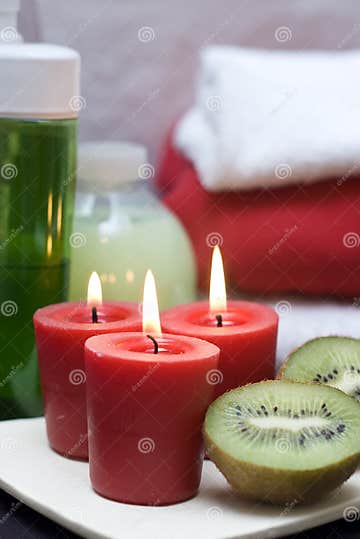 Red and green spa stock image. Image of color, hygienic - 4400241
