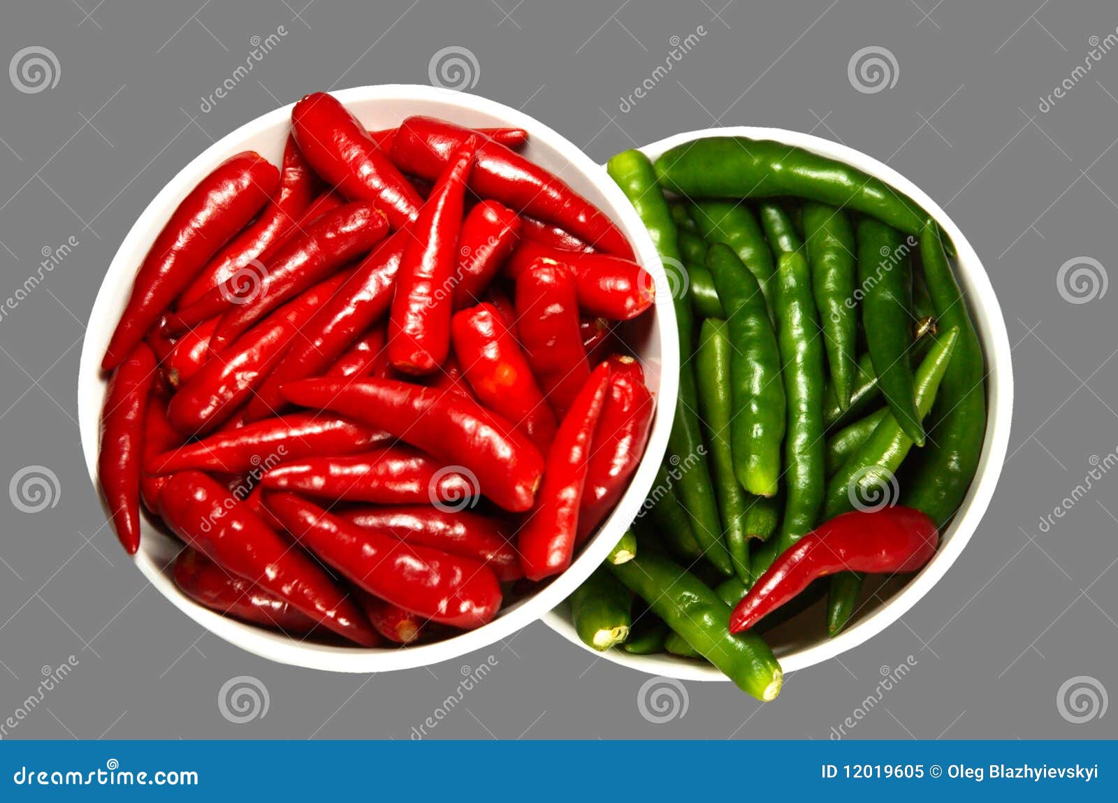 Red and Green Spicy Chili Pepper in the Plate Stock Image - Image of ...
