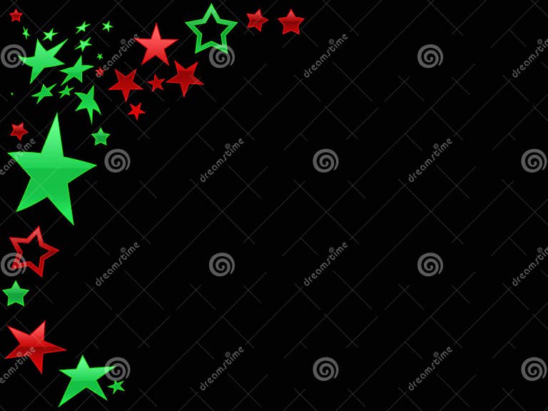 Red and Green Star Page Backgr Stock Illustration - Illustration of ...