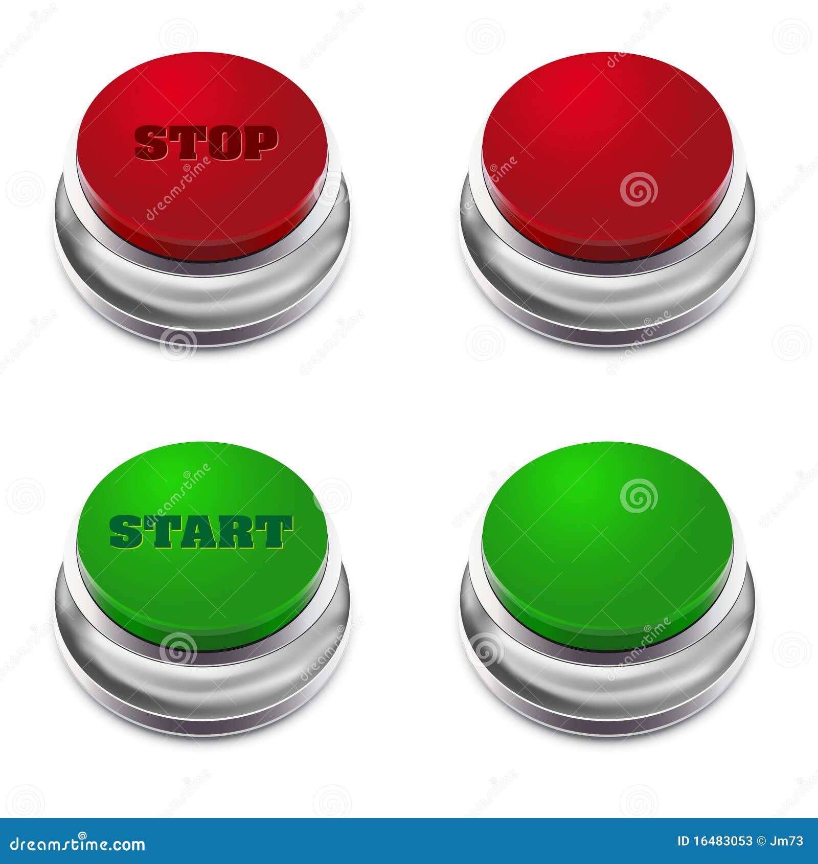 Start Stop Button 3d Stock Photography | CartoonDealer.com #46139294