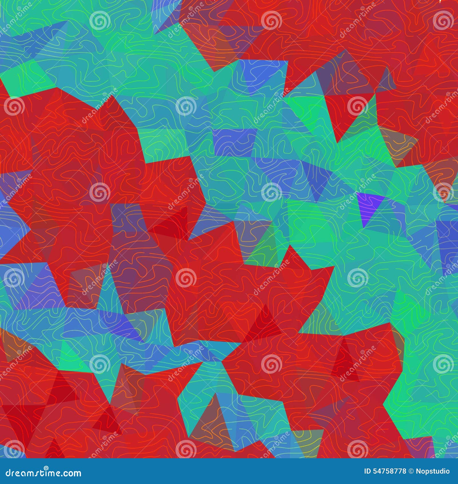 Red and Green Stripe with Free Form Pattern Background Stock Vector ...