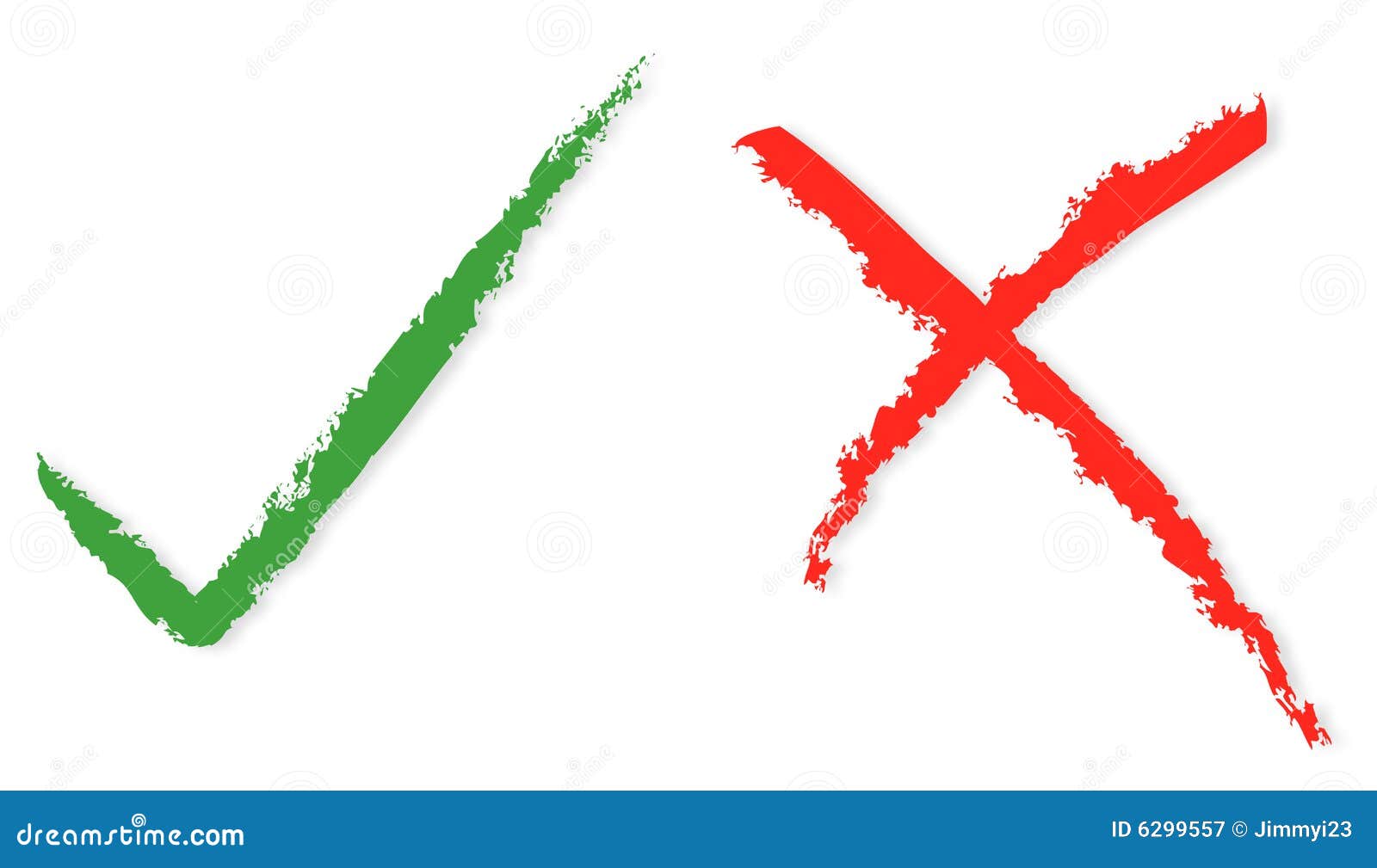 Red and green ticks stock illustration. Illustration of green - 6299557