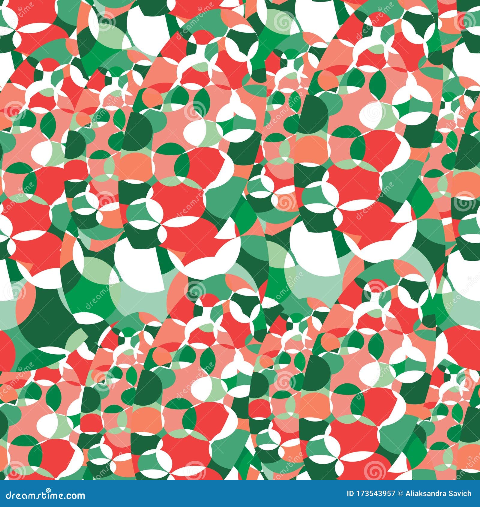 Red, Green and White Seamless Abstract Printable Pattern, Vector ...
