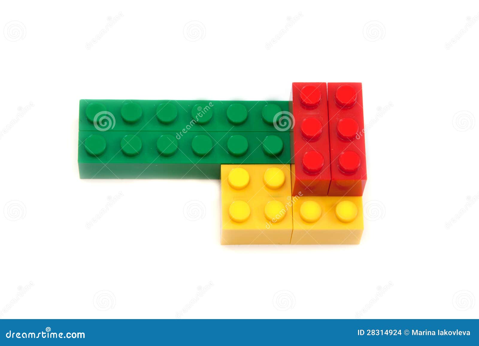 Red, Green, Yellow Block of the Designer Stock Photo - Image of ...