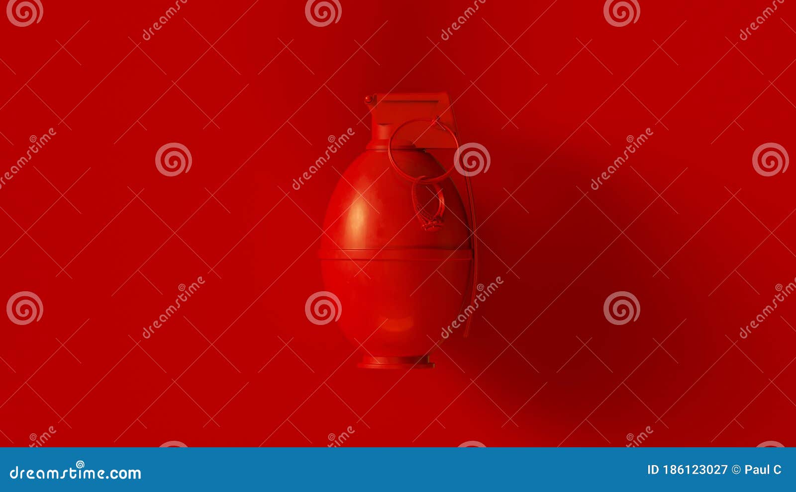 Red Grenade Concept stock illustration. Illustration of grenade - 186123027